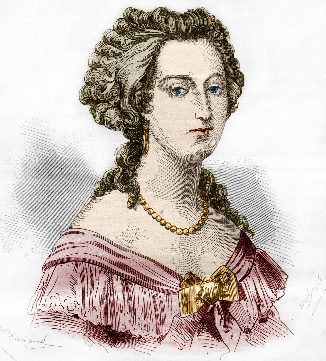 Portrait of the Marquise of Boufflers Marie Francoise Catherine de ...