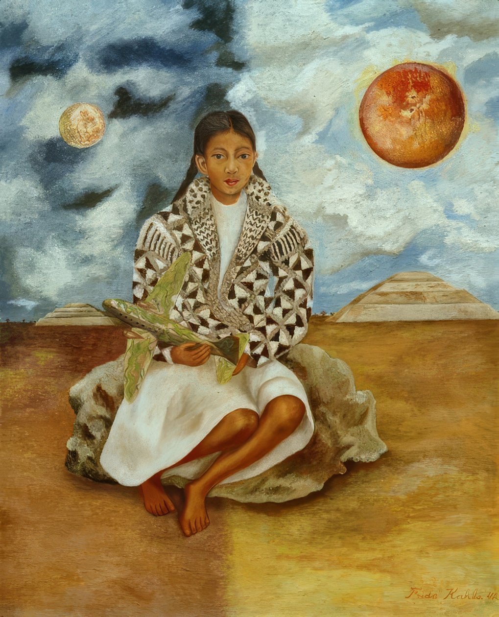 Portrait of Lucha Maria, A Girl from Tehuacan by Frida Kahlo