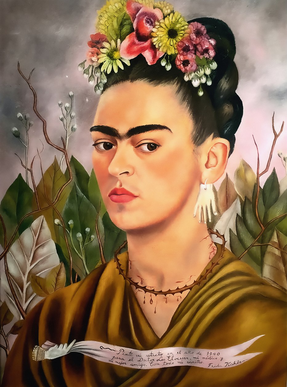 Self Portrait, Dedicated to Dr Eloesser by Frida Kahlo
