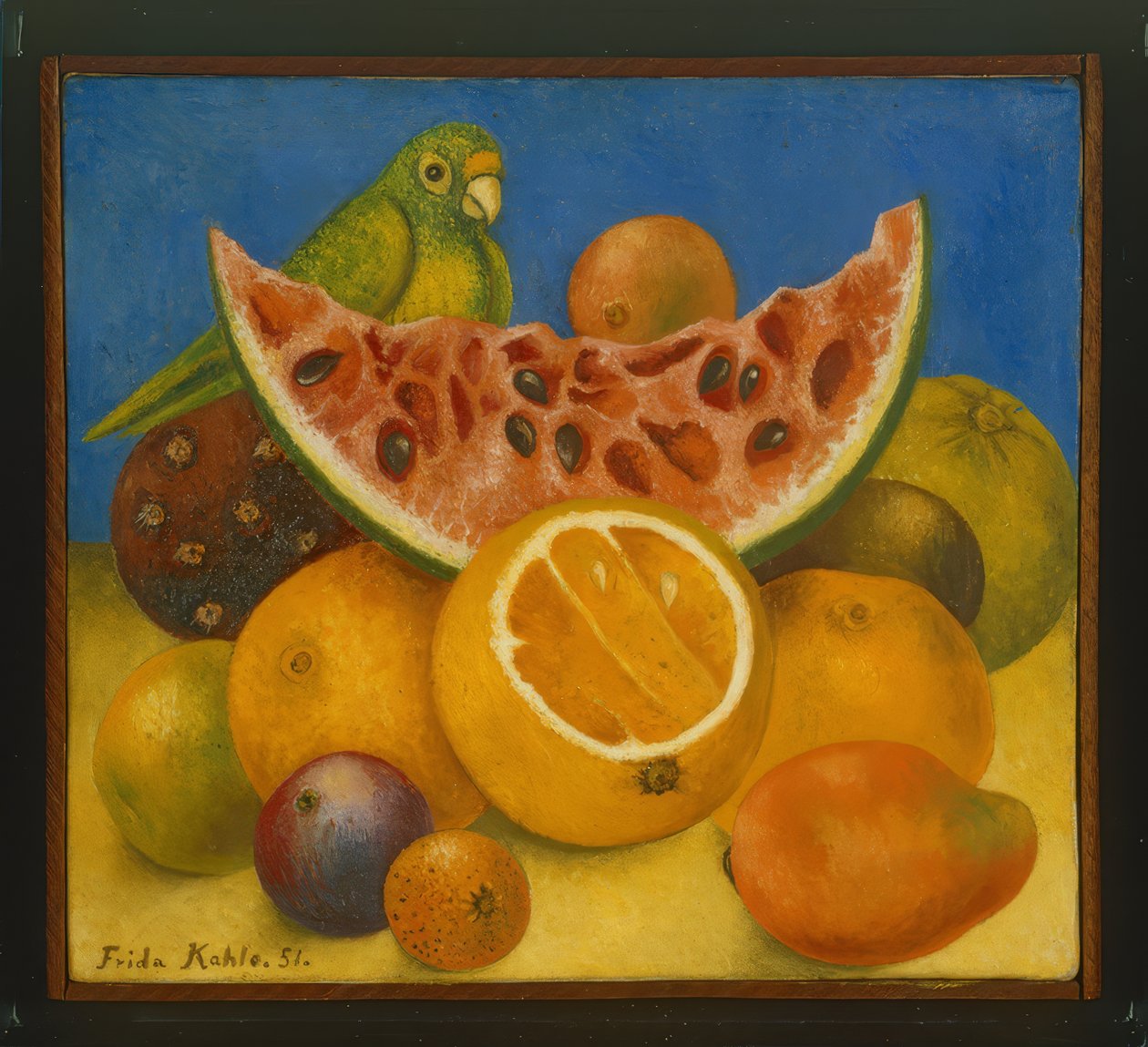 Still Life with Parrot by Frida Kahlo: Buy fine art print