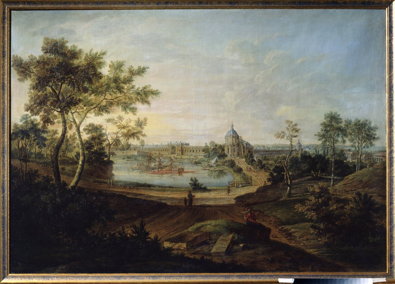 View of the Great Palace in Oranienbaum, built by architect Antonio Rinaldi for Empress ...