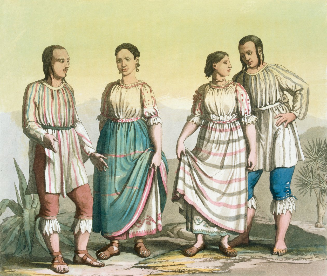 Michoacan Indians in Traditional Costume, Mexico