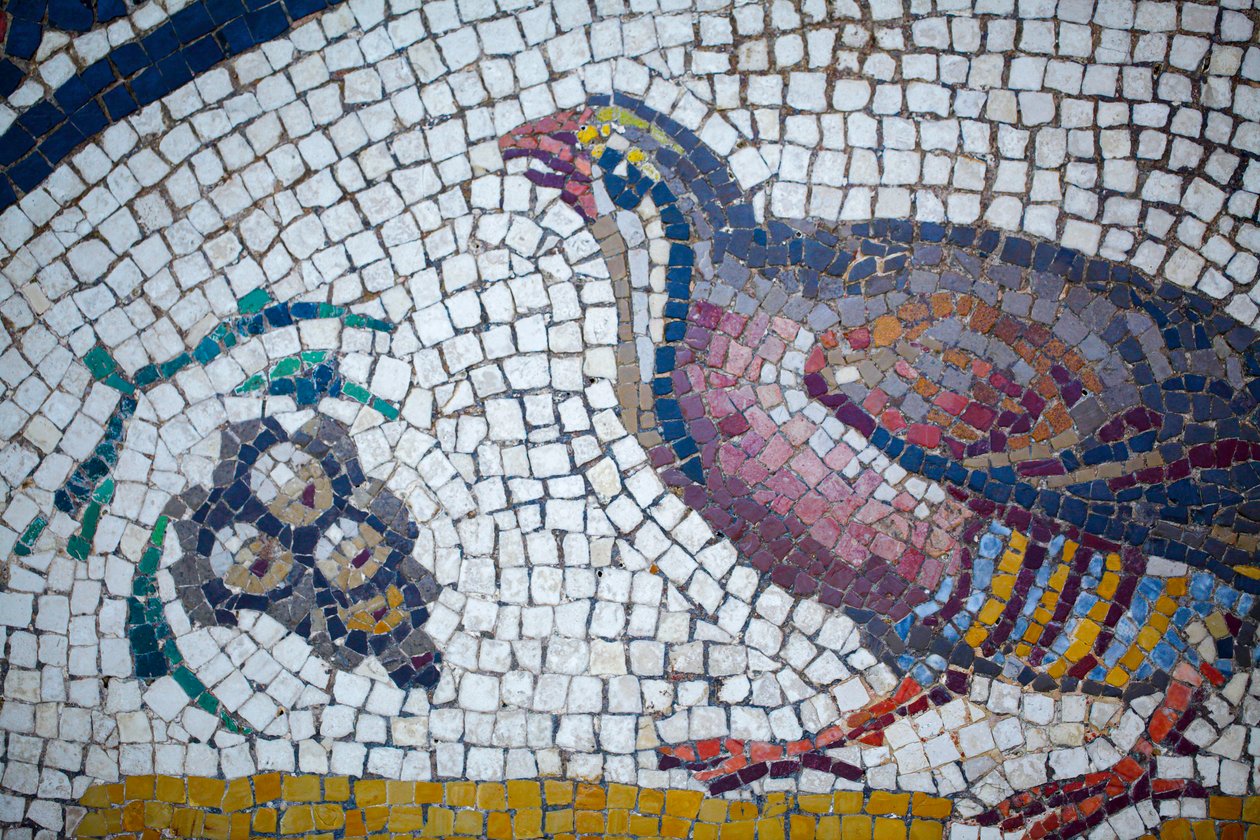 Roman Mosaic by Gallo-Roman: High-quality fine art print