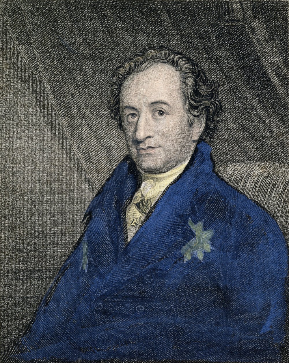 Portrait of Johann Wolfgang von Goethe (1749-1832) Engraved by James ...