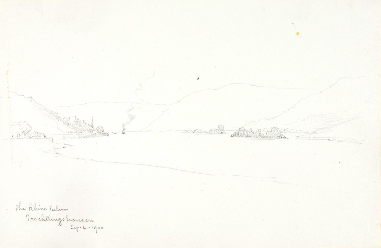 The Rhine below Trechtlingshausen by George Elbert Burr