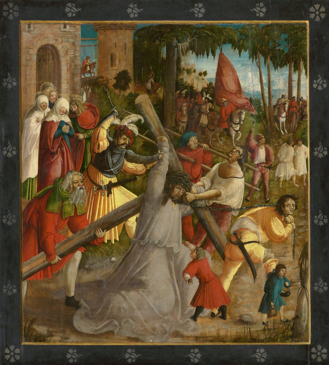 Christ Carrying the Cross by German Master: Fine art print