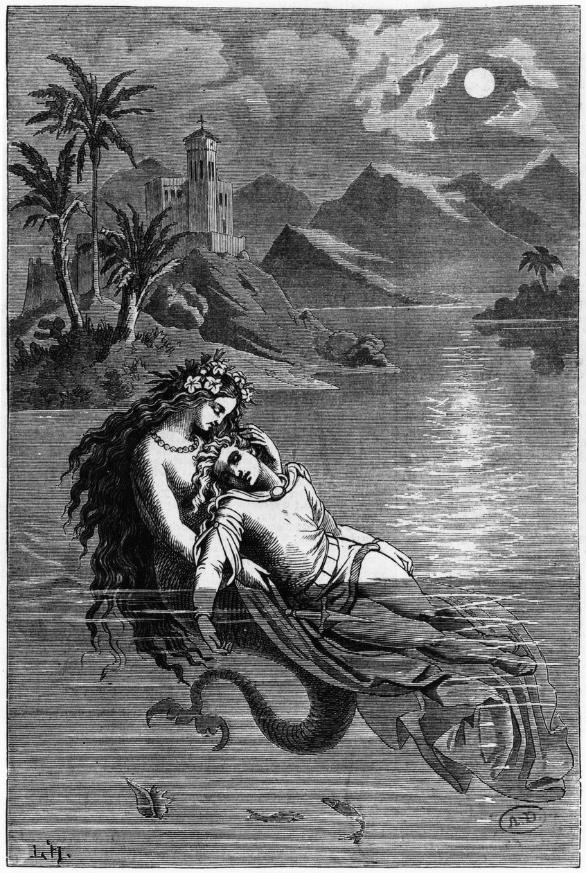 Illustration for The Little Mermaid from Fairy Tales by Hans Christian ...