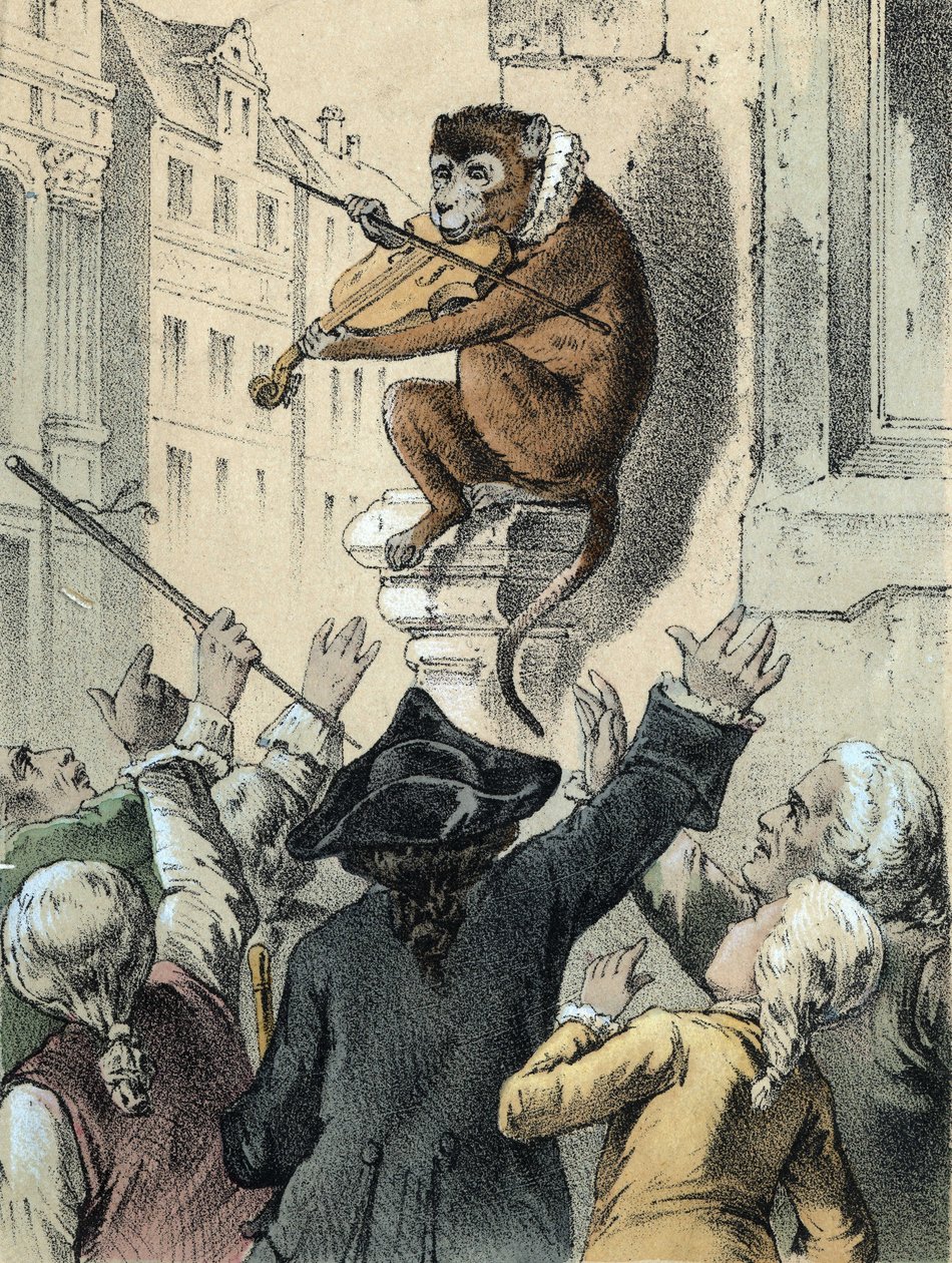 Illustration of Franz Hoffmann's Tales 'Tales and Fables - The Monkey ...