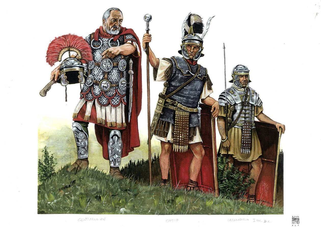 Ancient Rome: A Centurion, Optio, and a Legionary, 2nd Century