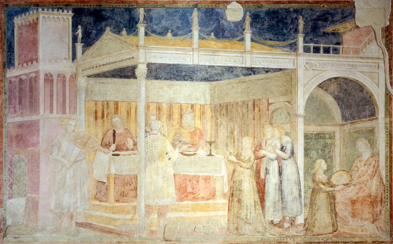Feast of Herod (detail) by Giotto (c.1266 1337)