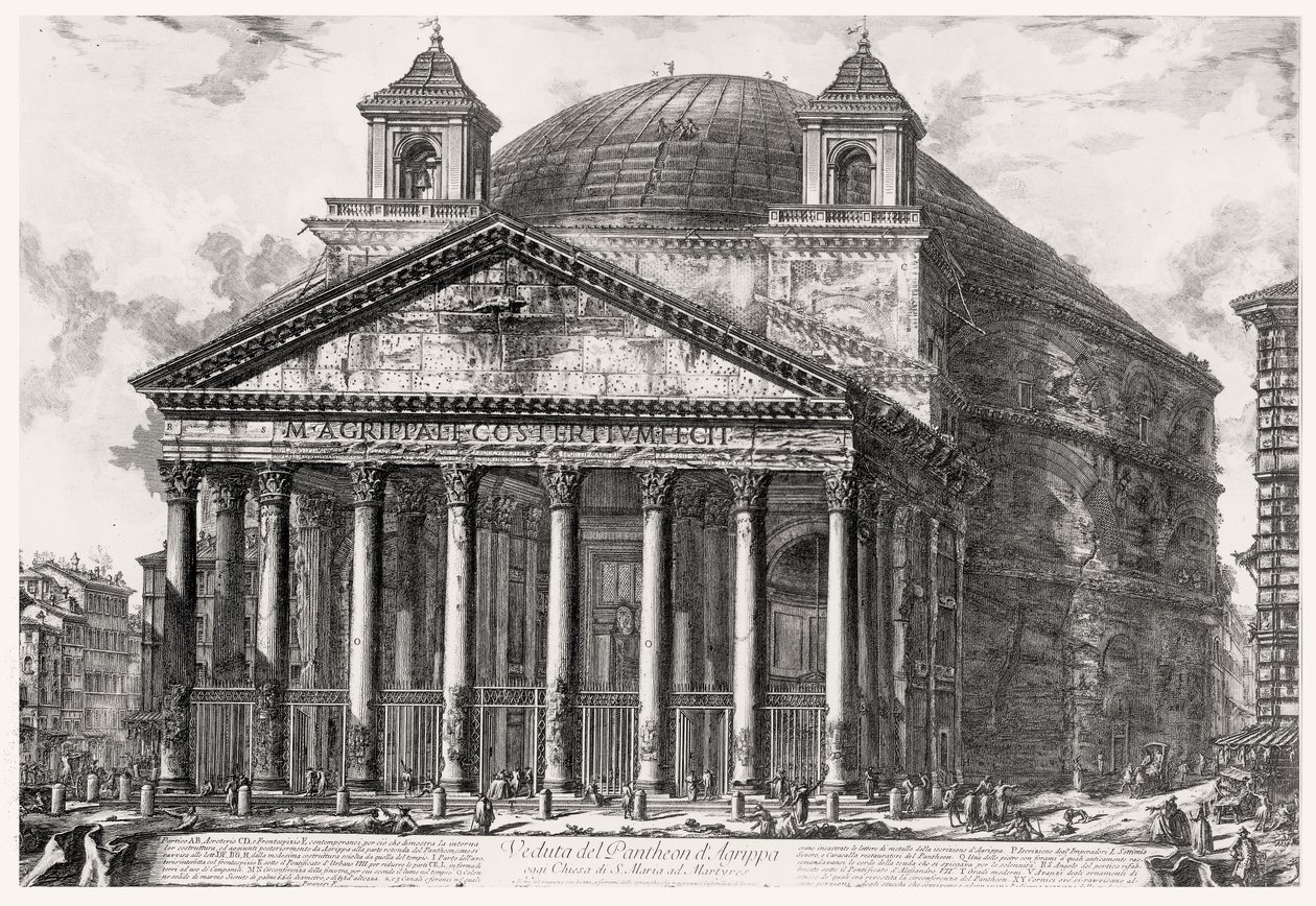 View of the Pantheon, from the 'Views of Rome' series