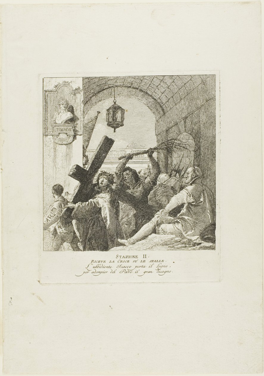Christ Receives the Cross, Plate Two from Stations of the Cross