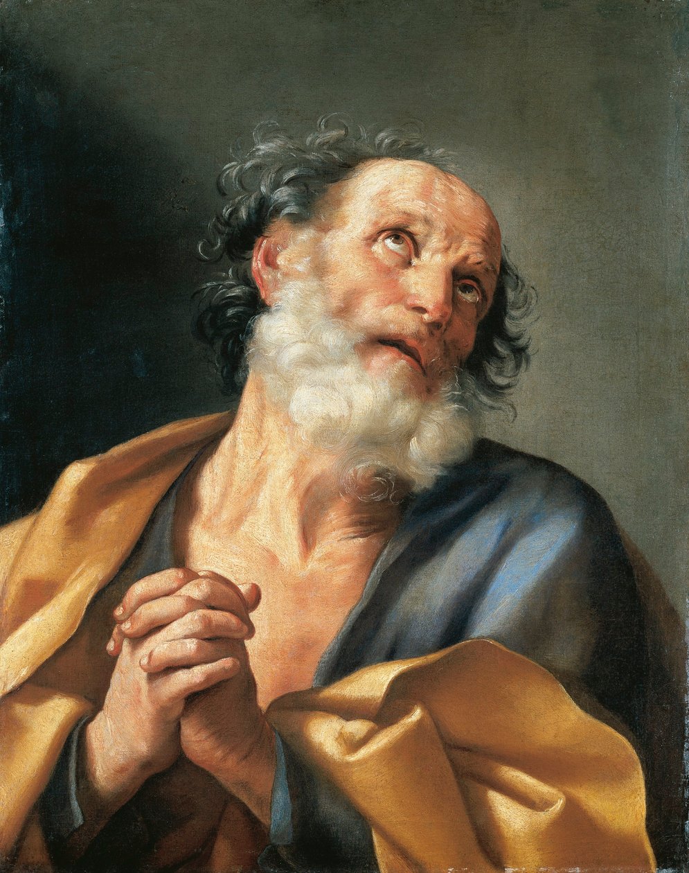 Portrait of Saint Peter Crying by Guido Reni