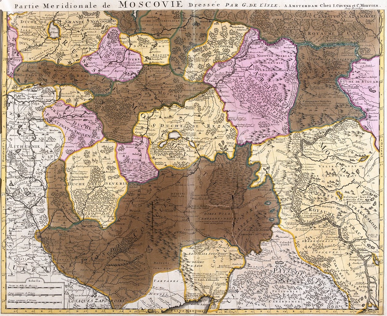 Map of the meridional part of the great principality of Moscow
