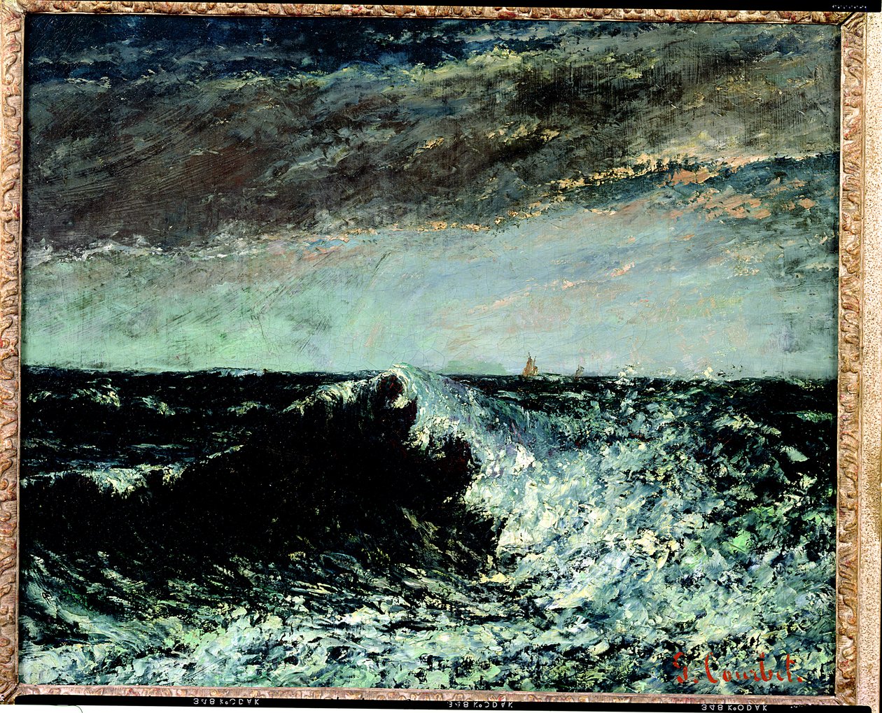 The Wave by Gustave Courbet: High-quality fine art print