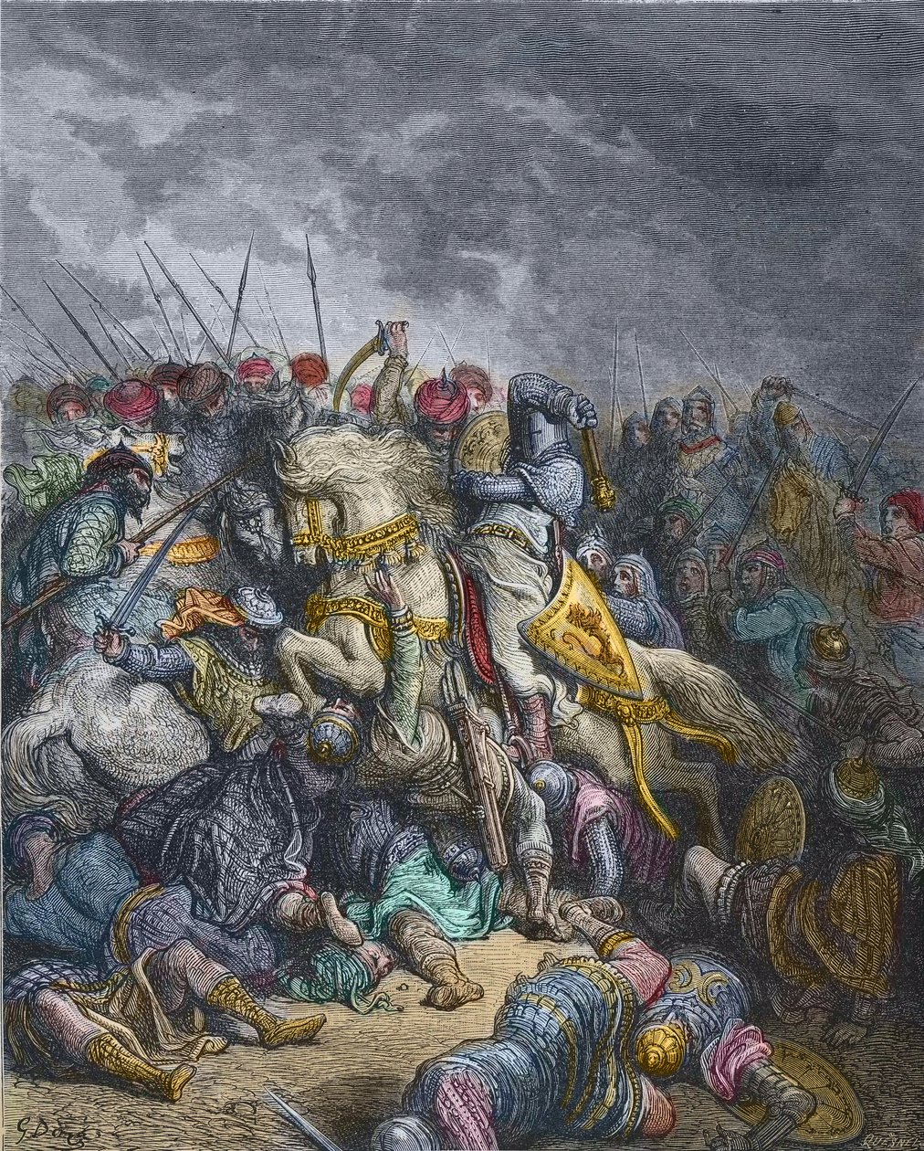 Battle of Arsur - Richard I Lion Heart, King of England participating ...