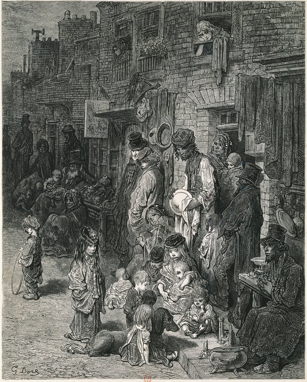 Slums of London by Gustave Dore: Buy fine art print