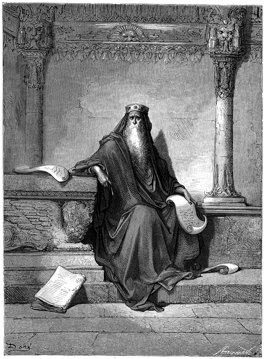 Solomon - Illustration by Gustave Dore (1832-1883) for The Bible (1866)