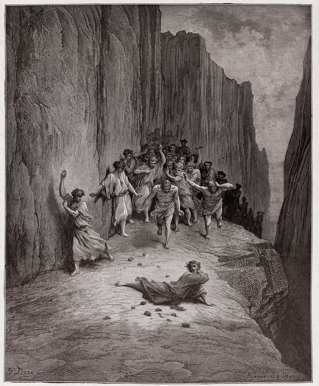 The Divine Comedy, Purgatorio, Canto 15: Dante's vision of the stoning ...