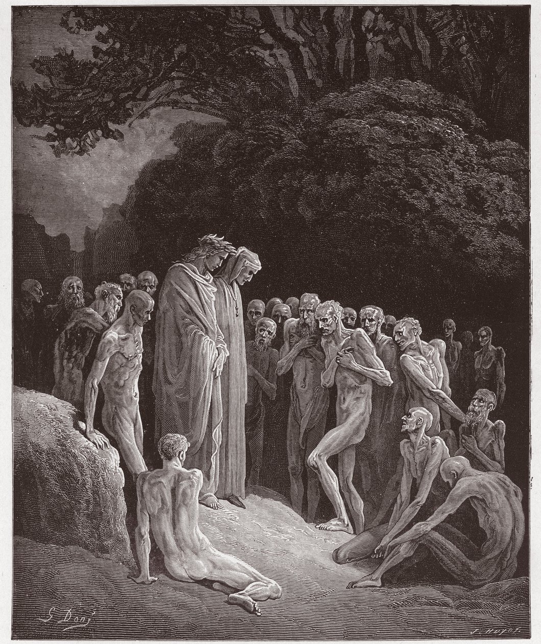 The Divine Comedy, Purgatorio, Canto 23: The souls of the gluttonous ...