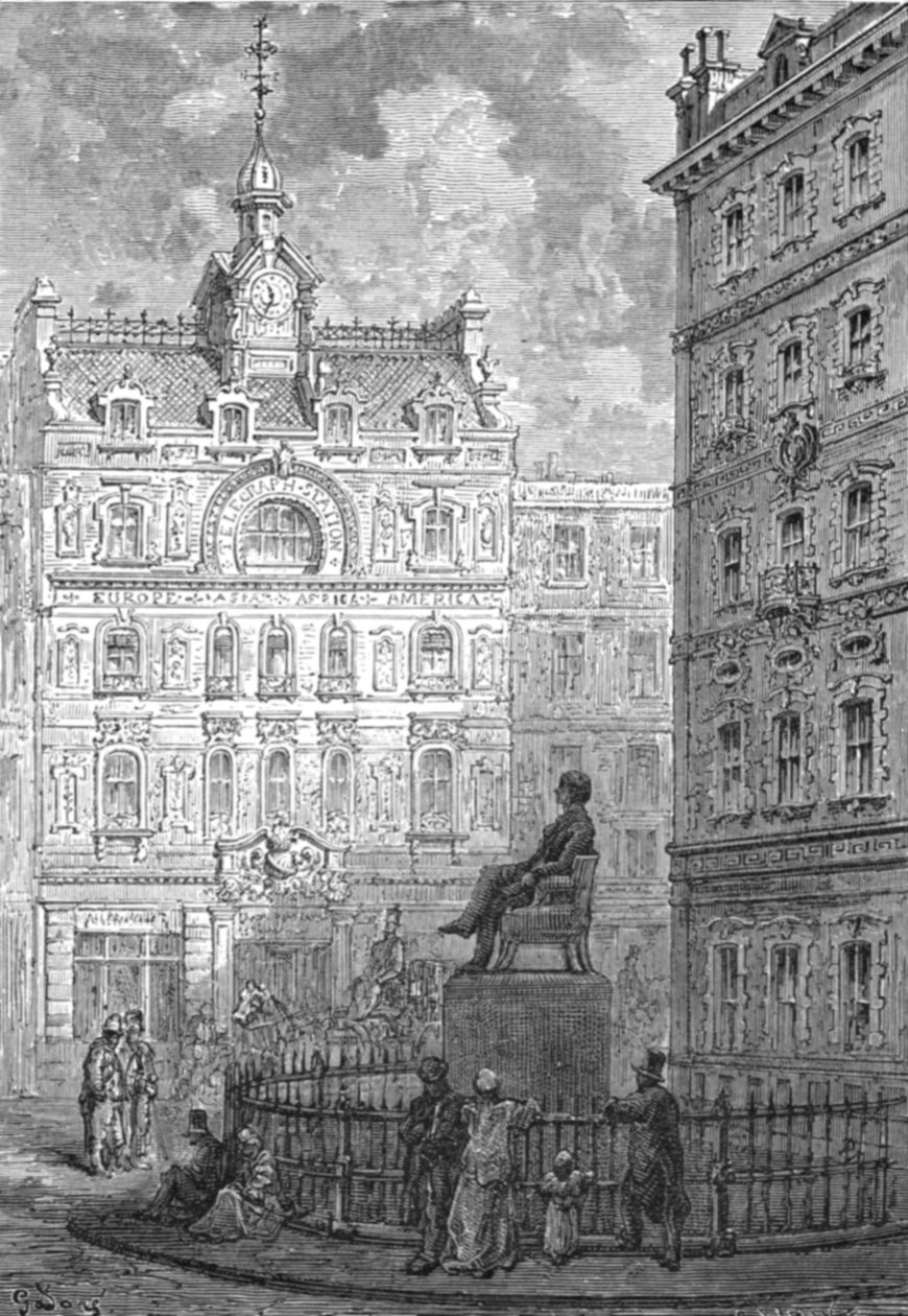 The Monument to George Peabody by Gustave Dore