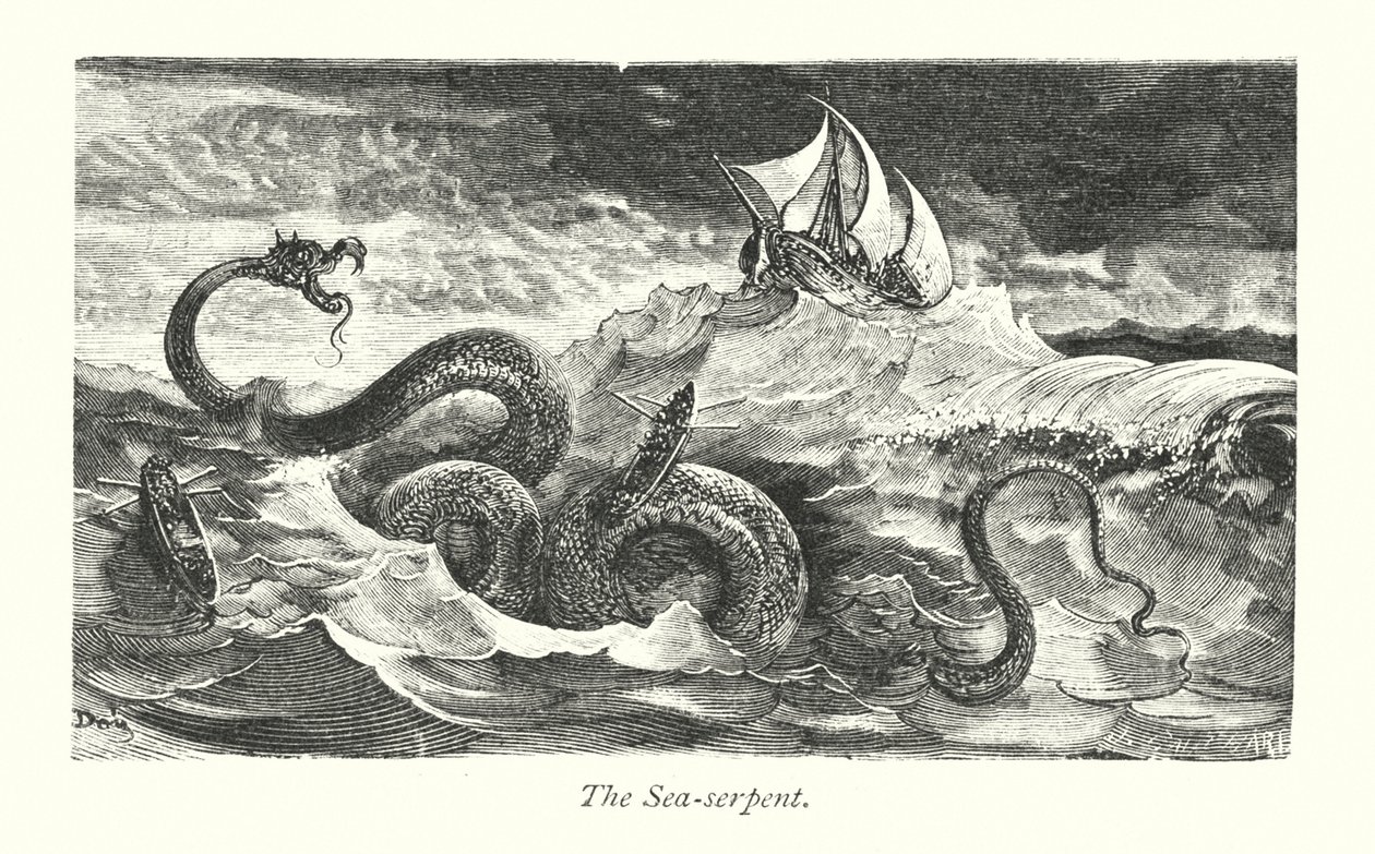 The Sea Serpent by Gustave Dore: Buy fine art print
