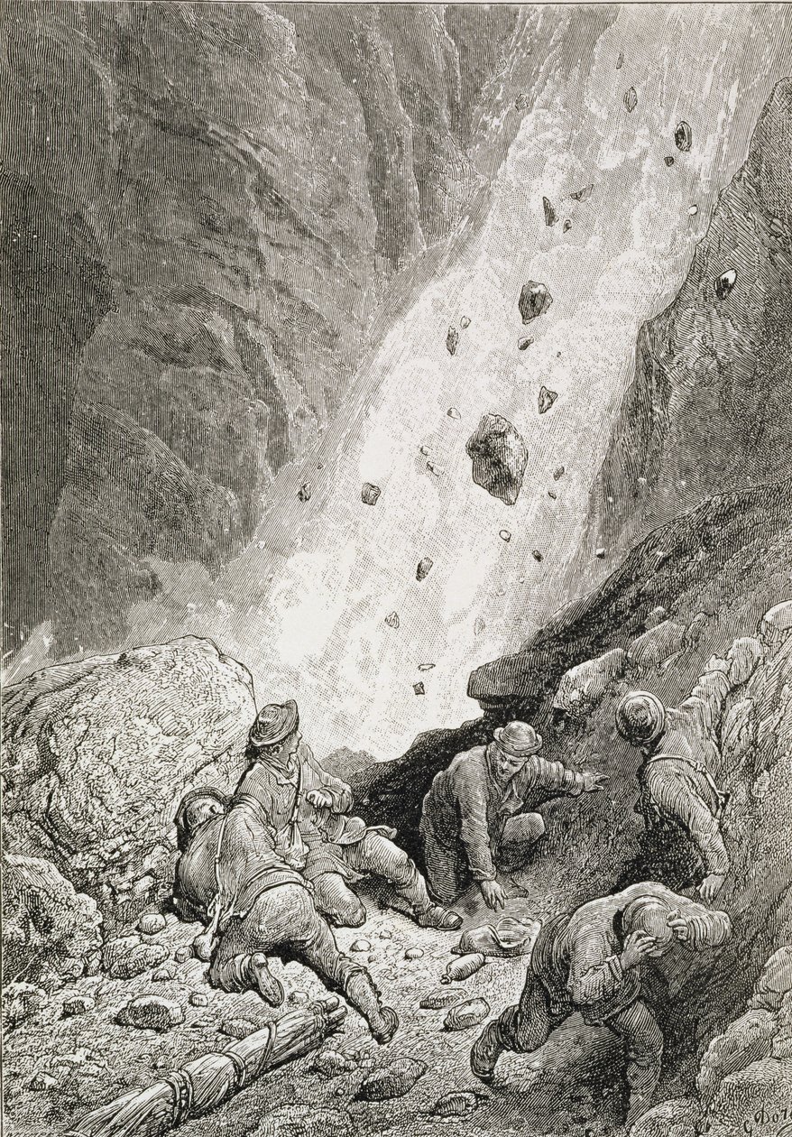 They Saw Masses of Rocks, Boulders and Stones, Dart Round the Corner ...