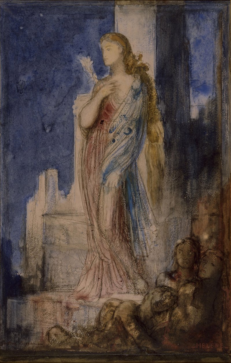Helen on the Ramparts of Troy by Gustave Moreau