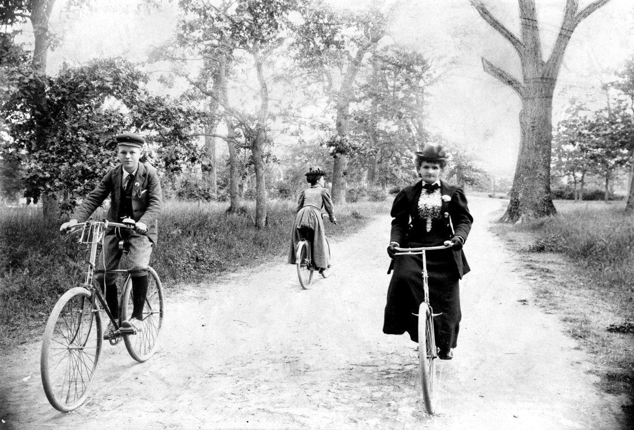 Maynard MacDonald and His Grandmother, Hannah Maynard, Cycling in ...