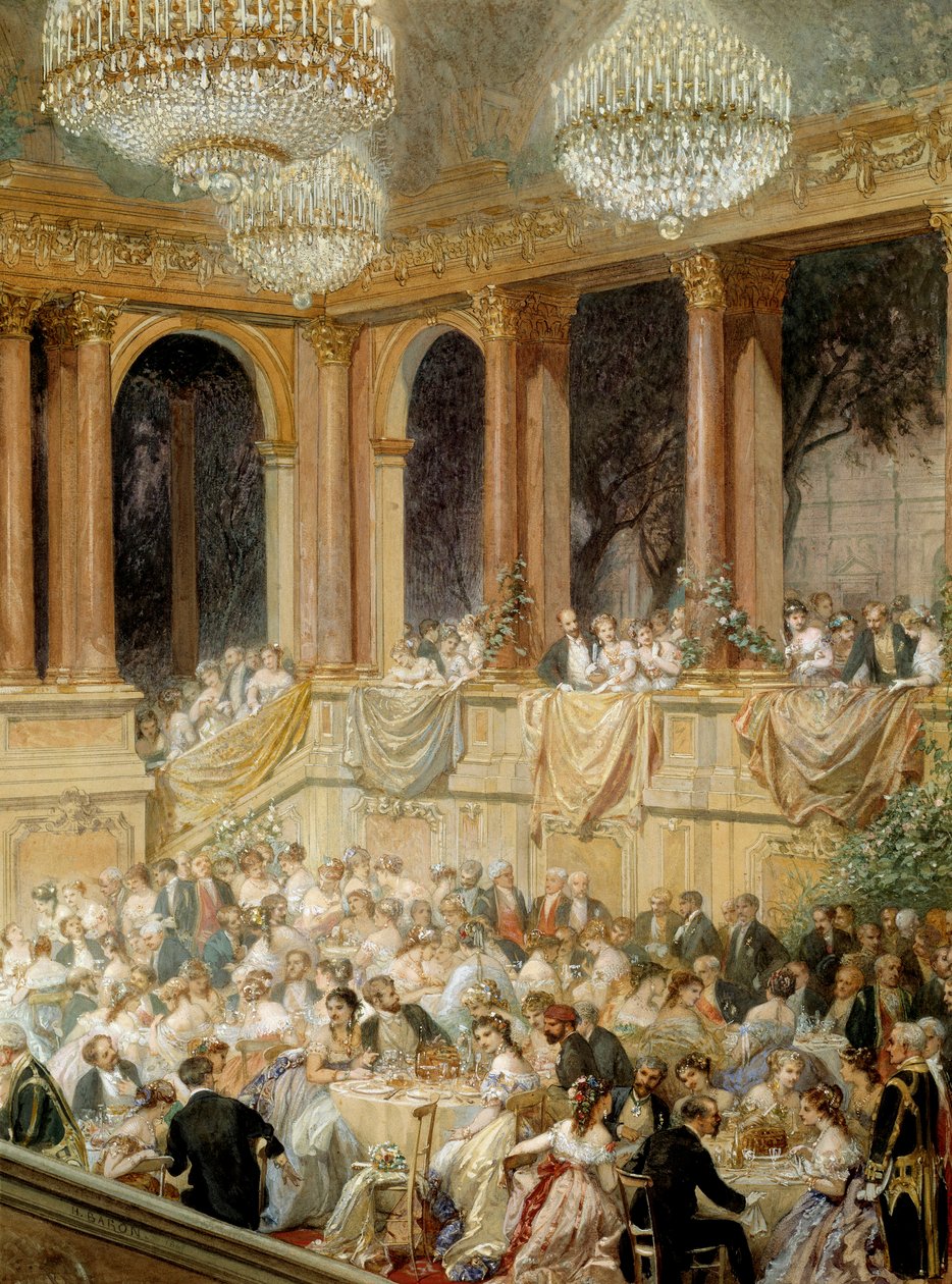 Reception at the Tuileries by Napoleon III by Henri Baron