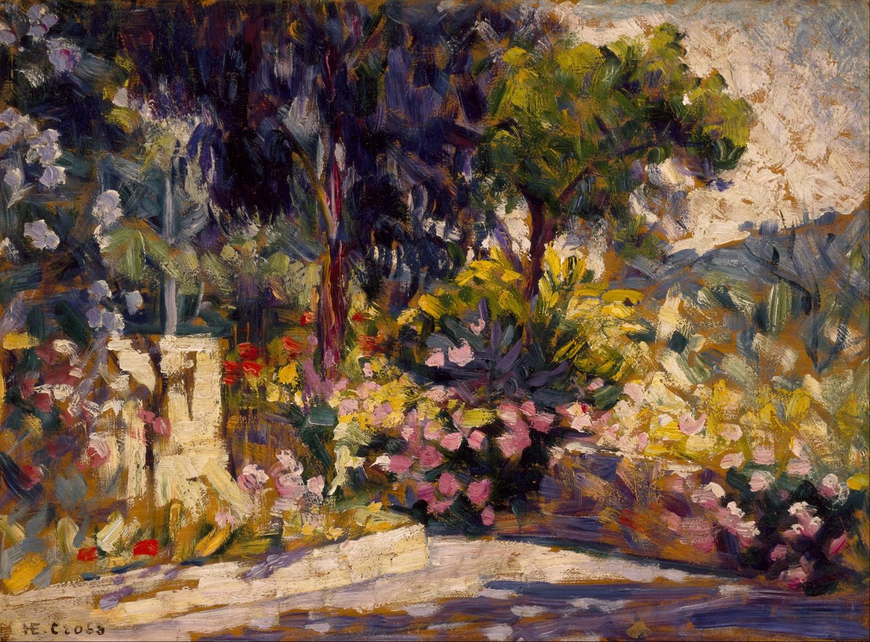 The Flowered Terrace by Henri Edmond Cross: Fine art print
