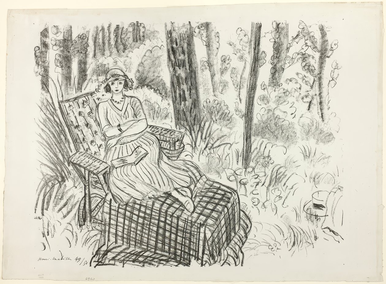 Girl on a Chaise by Henri Matisse: Buy fine art print