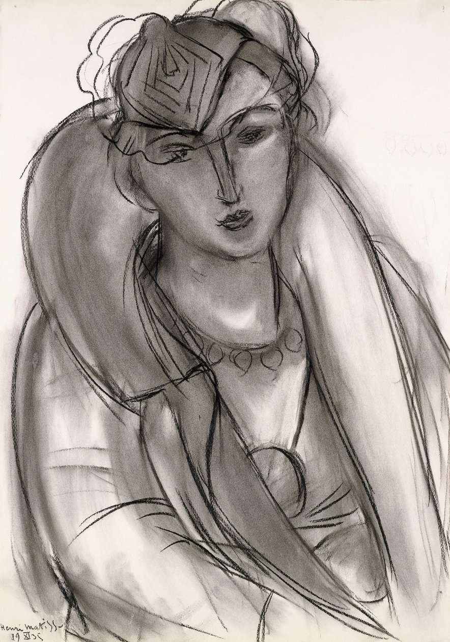 Lydia (Study for Portrait in Blue Jacket) by Henri Matisse