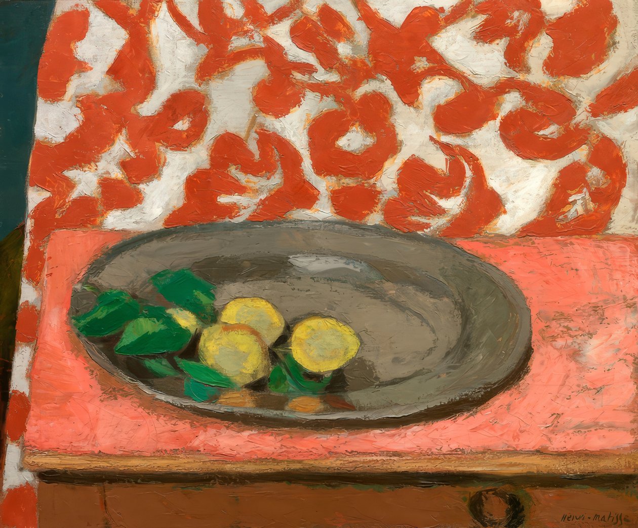 Lemons on a Pewter Plate by Henri Matisse: Fine art print