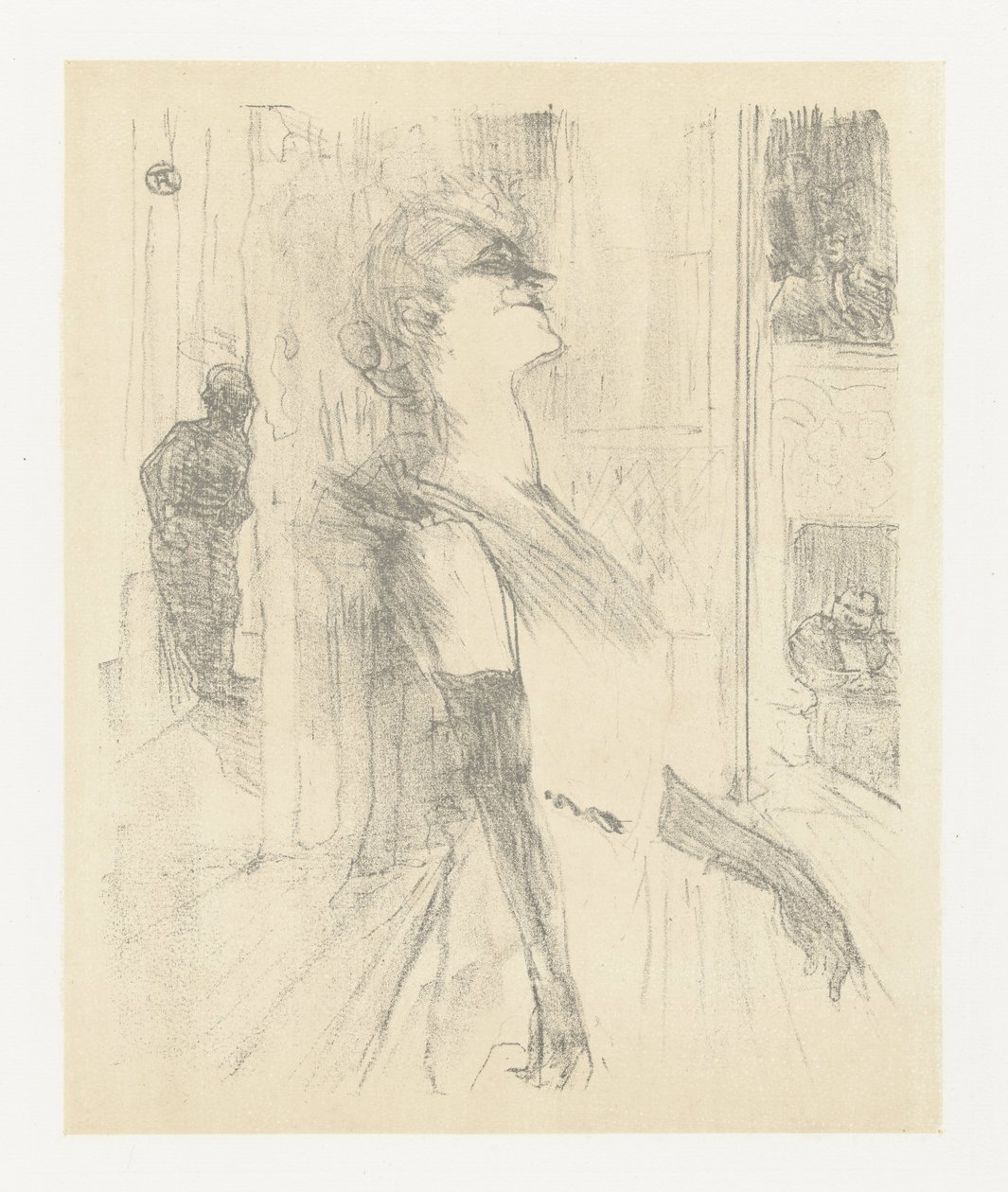 Portrait of Actress Yvette Guilbert During Performance