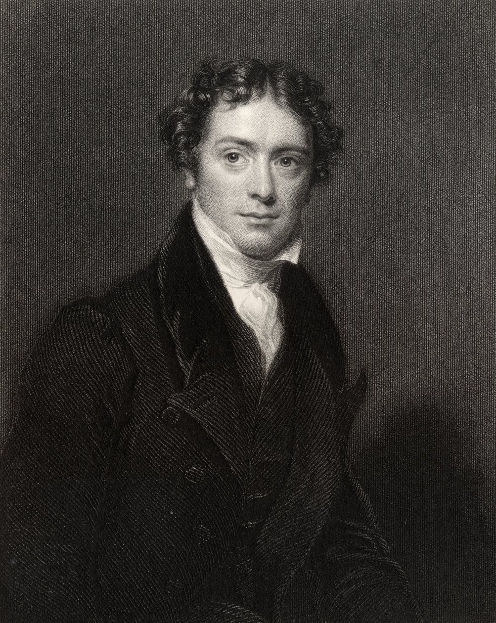 Michael Faraday, engraved by J. Cochran, from 'National Portrait ...