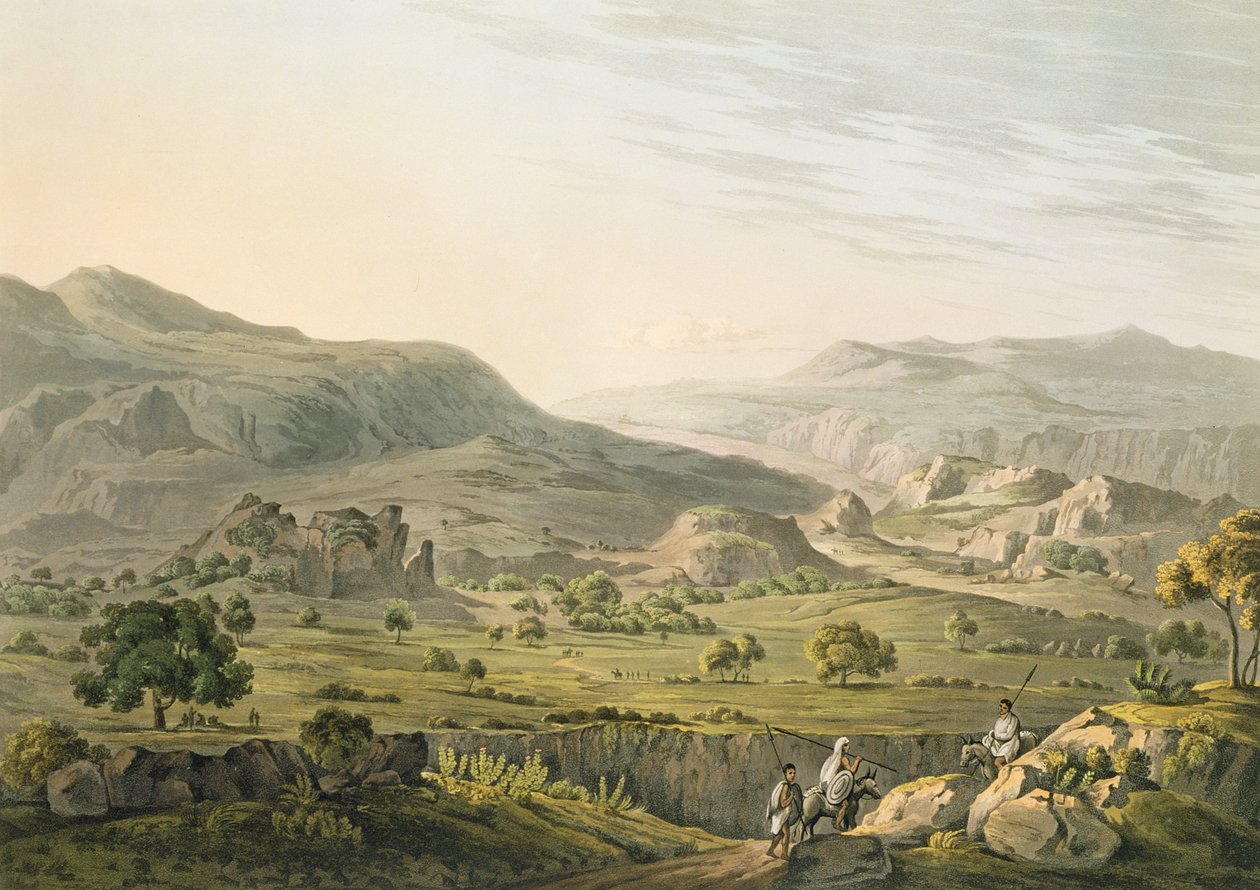 The Pass of Atbara in Abyssinia, engraved by Daniel Havell (1785-1826 ...