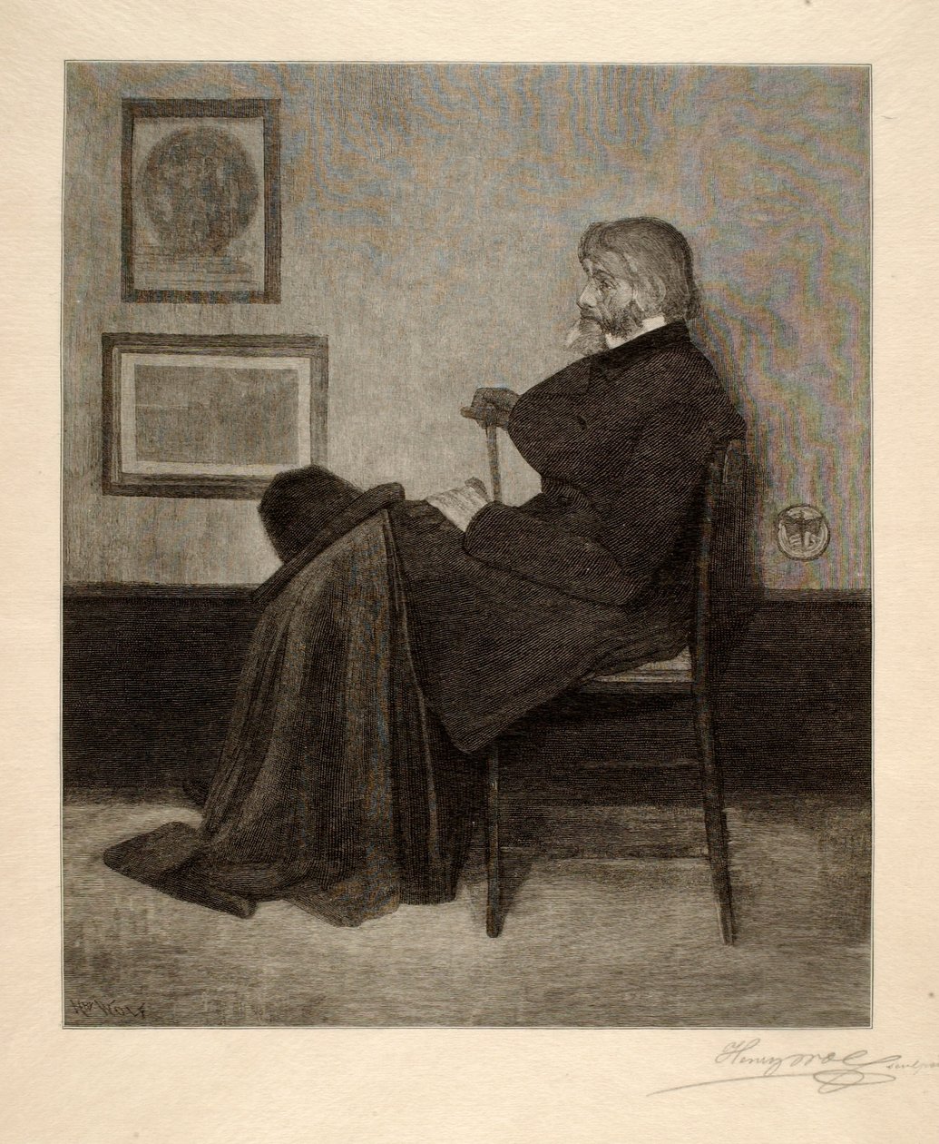 Thomas Carlyle by Henry Wolf: Premium art reproduction