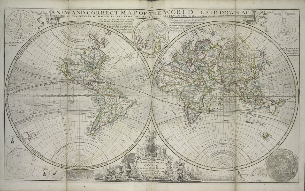 A new and correct map of the world laid down according to the newest ...