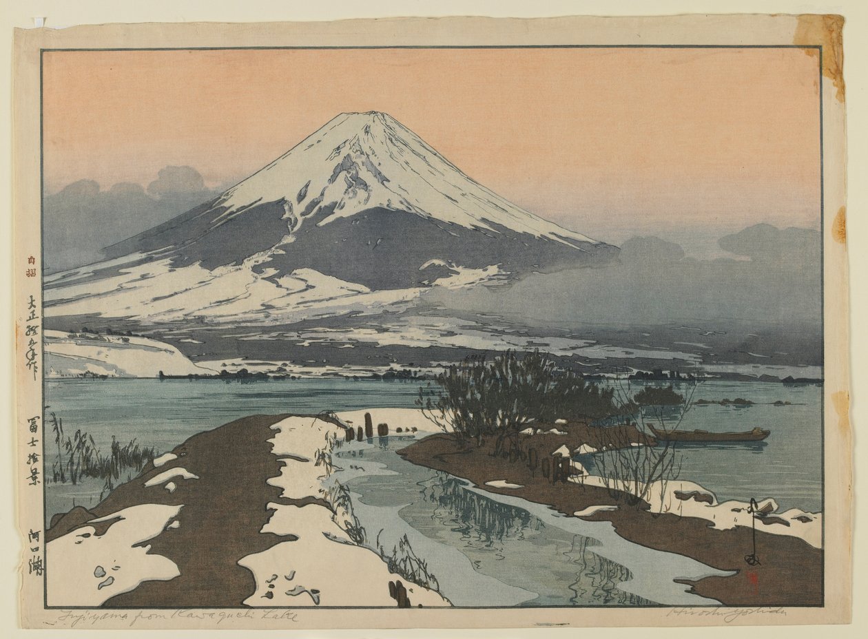 Fujiyama from Kawaguchi Lake, from the series Ten Views of Mount Fuji ...