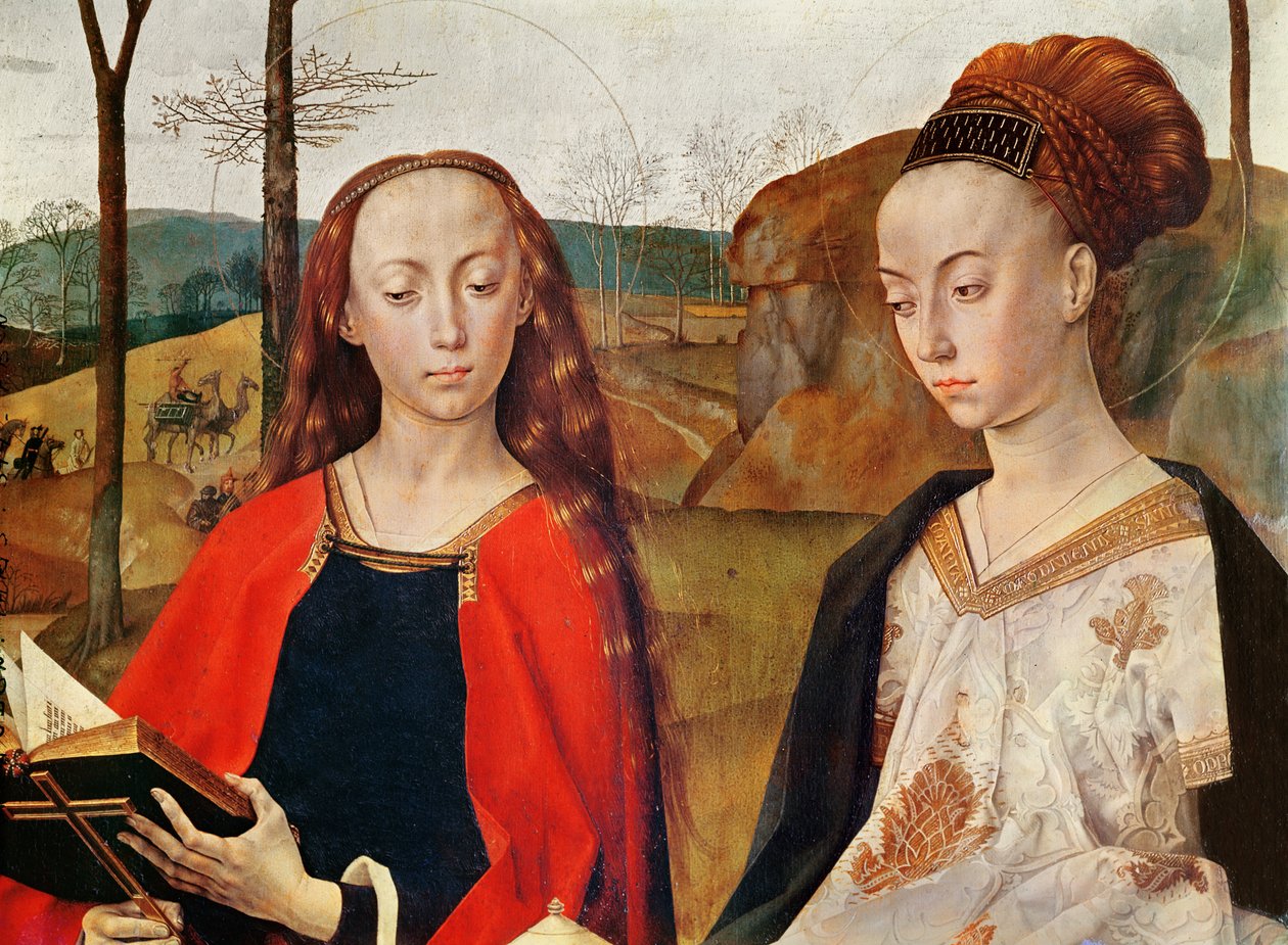 Saint Margaret and Saint Mary Magdalene (detail from the Portinari ...