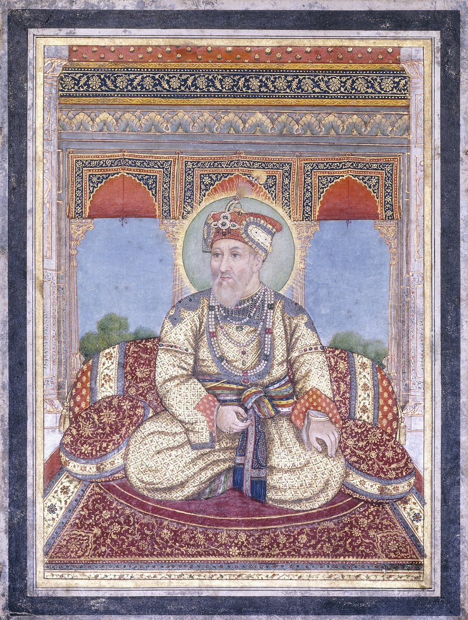 Portrait of Akbar Shah II by Indian School: Fine art print