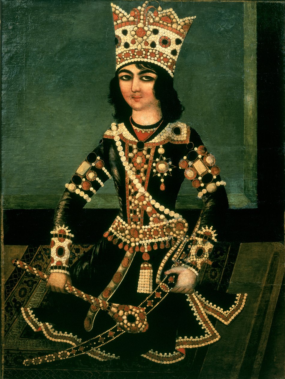 Portrait of Abbas-Minza (c.1783-1833), Prince of Persia, son of Shah ...