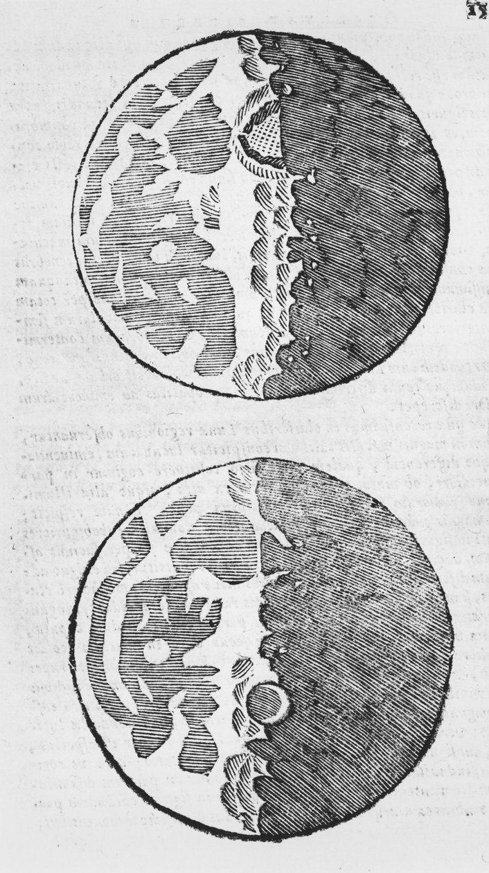 Galileo Galilei Drawings Of The Moon Galileo’s Moon Drawings