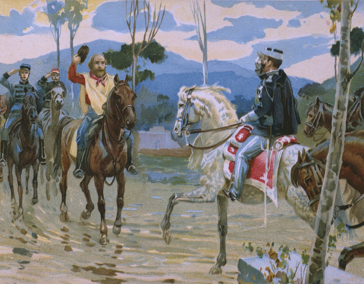 Giuseppe Garibaldi On Horseback Italian Unification Italy Giuseppe