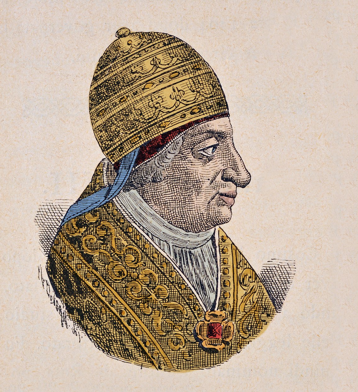 Portrait of Pope Innocent VII (1404-1406) by Italian School