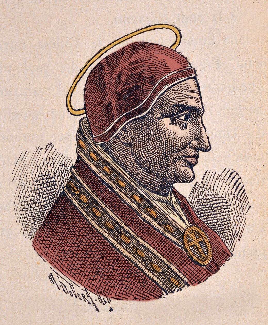 Portrait of the Pope Soter (Sotero or Soterius) (ca. 166-175)