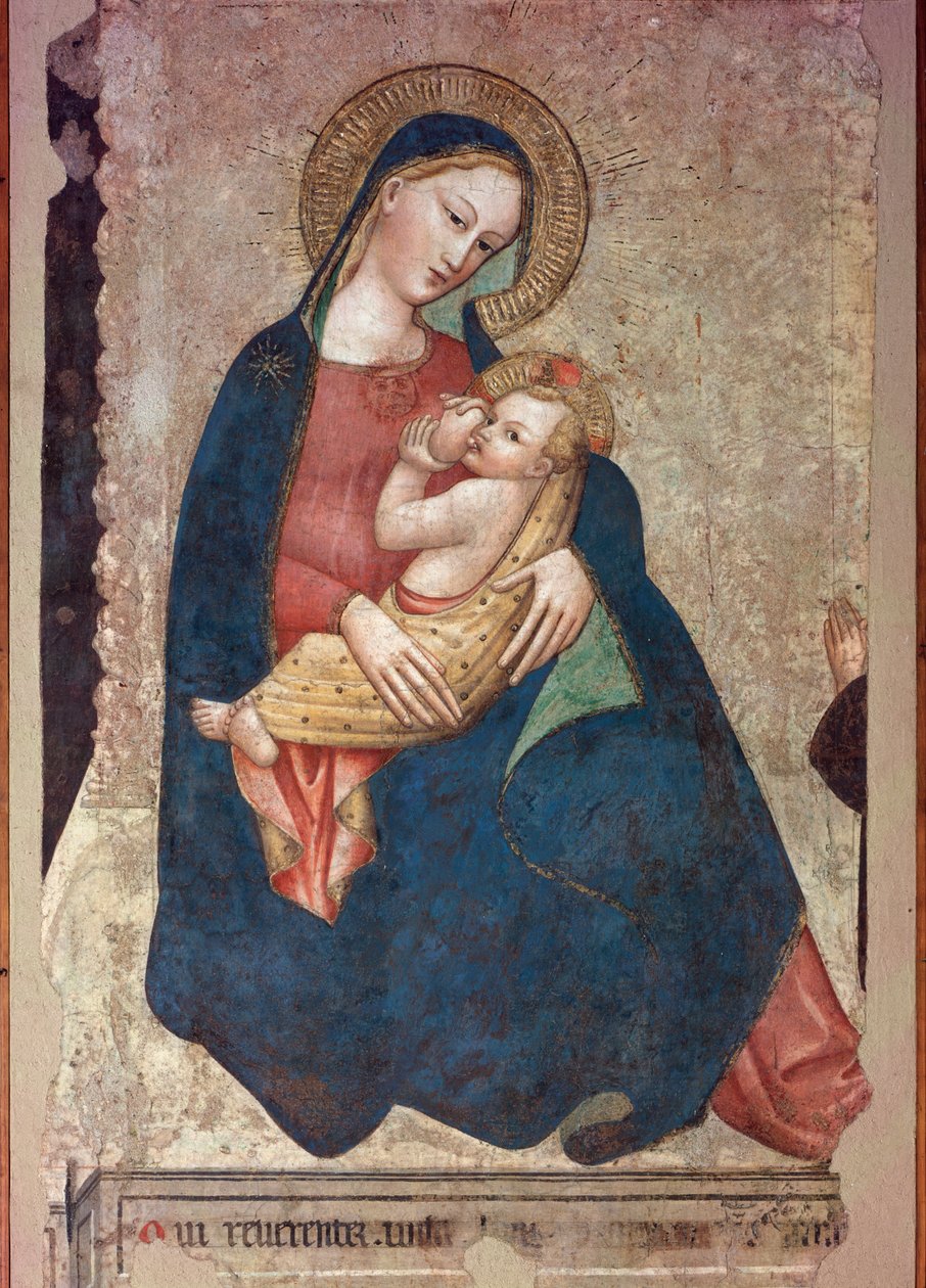 Virgin Mary nursing Jesus by Italian School