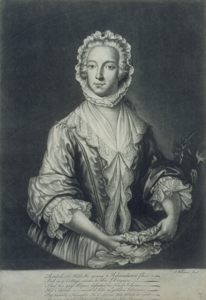 Prince Charles disguised as 'Betty Burke' by J.L. Williams