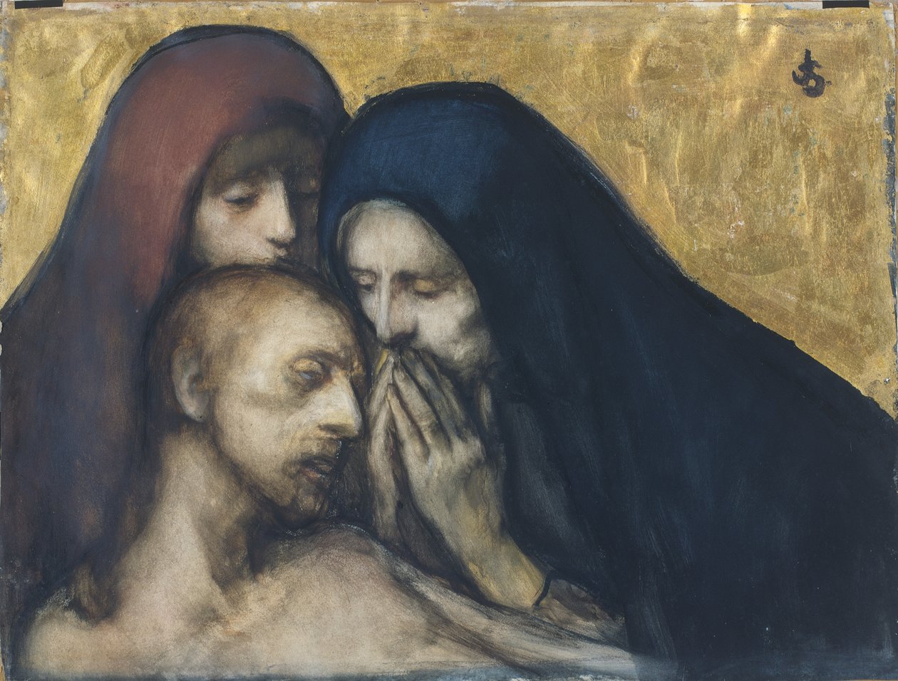 The Lamentation of Christ by Jacobs Smits: Fine art print